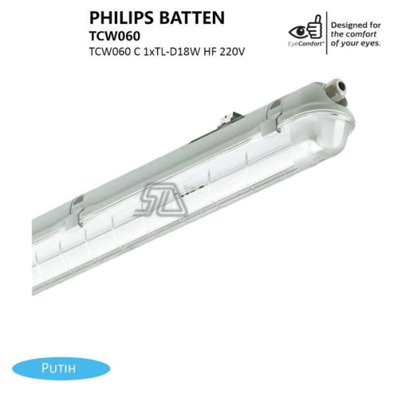 Promo PHILIPS Kap lampu Weatherproof TCW060 C 1xTL-D18W HF 220V Diskon ...