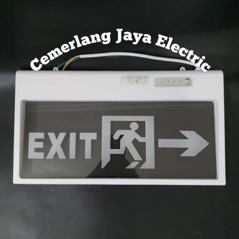 Promo lampu emergency exit sign LED 5Watt 220V Gambar Orang Lari nyala ... Promo lampu emergency exit sign LED 5Watt 220V Gambar Orang Lari nyala ...