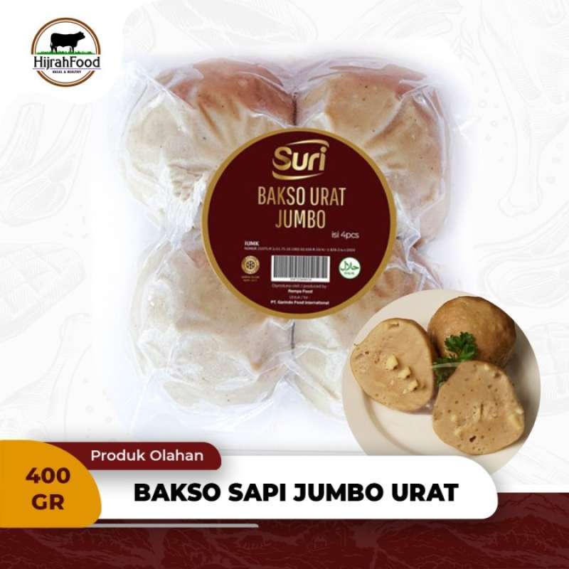 Jual Suri Bakso Sapi Jumbo Isi Daging Urat / Beef Tendon-stuffed ...