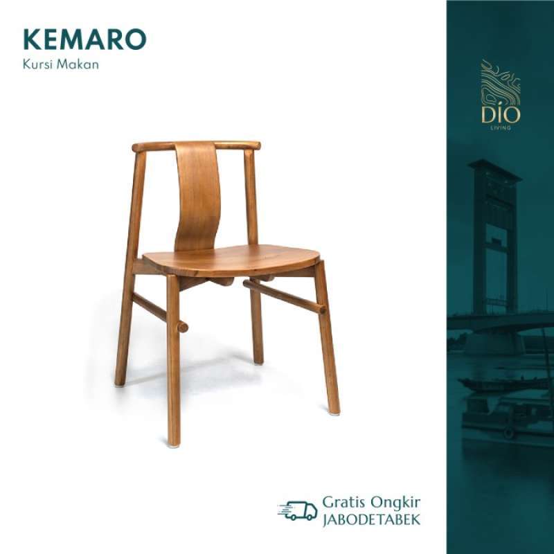 Promo Dio Living - Musi - Kemaro Kursi Makan Kayu Tanpa Lengan - Deep ...