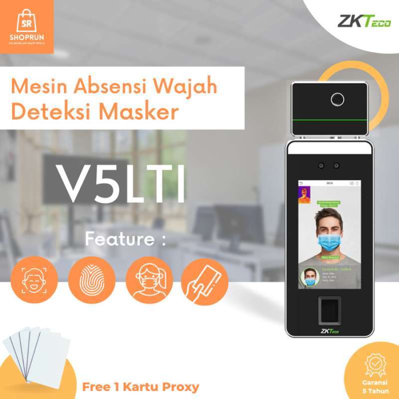 Jual Mesin Absensi Fingerprint & Scan Wajah Deteksi Suhu Ma-4 - Ma-6 Di ...