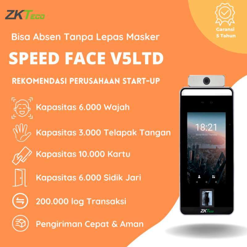Jual Mesin Absensi Fingerprint & Scan Wajah Deteksi Suhu Ma-4 - Ma-6 Di ...