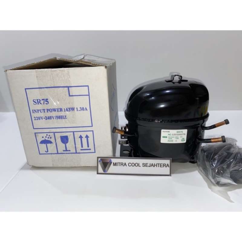Promo Kompresor kulkas/compressor kulkas 2 pintu 1/5 PK merk fuji SR75 ...