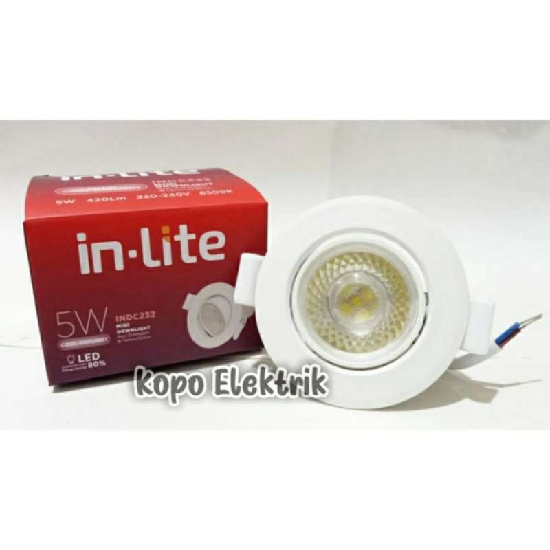 Jual Inlite Downlight LED Spotlight / Lampu Sorot LED 5Watt INDC232 di ... Jual Inlite Downlight LED Spotlight / Lampu Sorot LED 5Watt INDC232 di ...