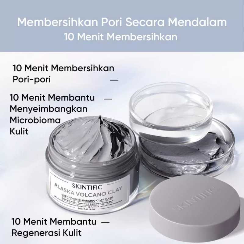 Jual Skintific Mask | Skintific Mugwort Pores & Acne Clay Mask ...