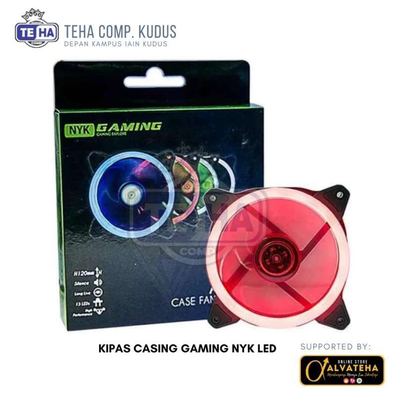 Jual Fan Casing RGB 12cm Kipas CPU NYK LED Kipas Casing PC Komputer ...