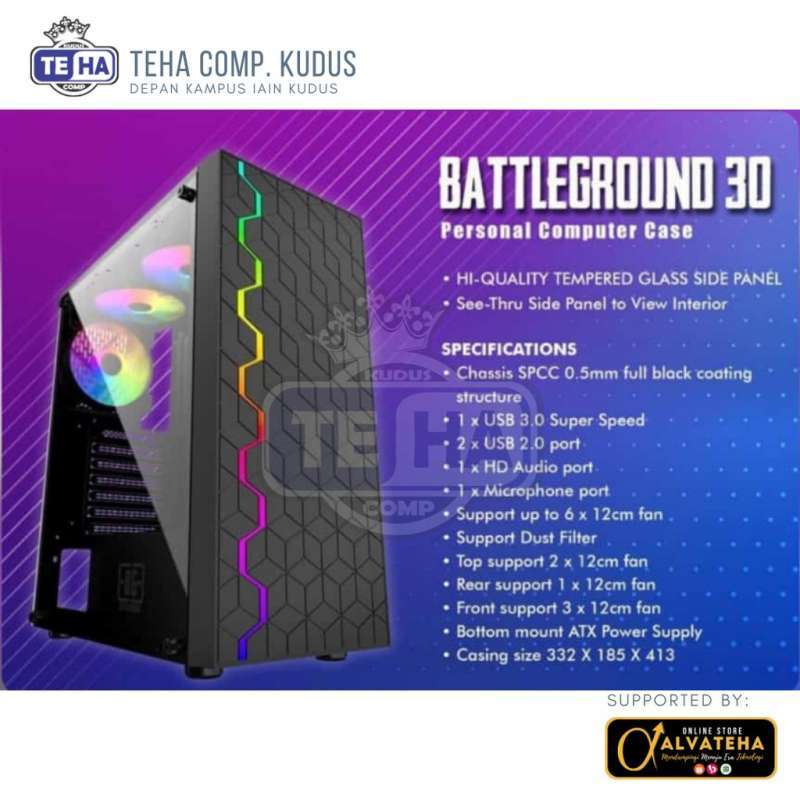 Jual Casing Pc Gaming Tanpa Power Supply Simbadda Bg30-casing Cpu ...