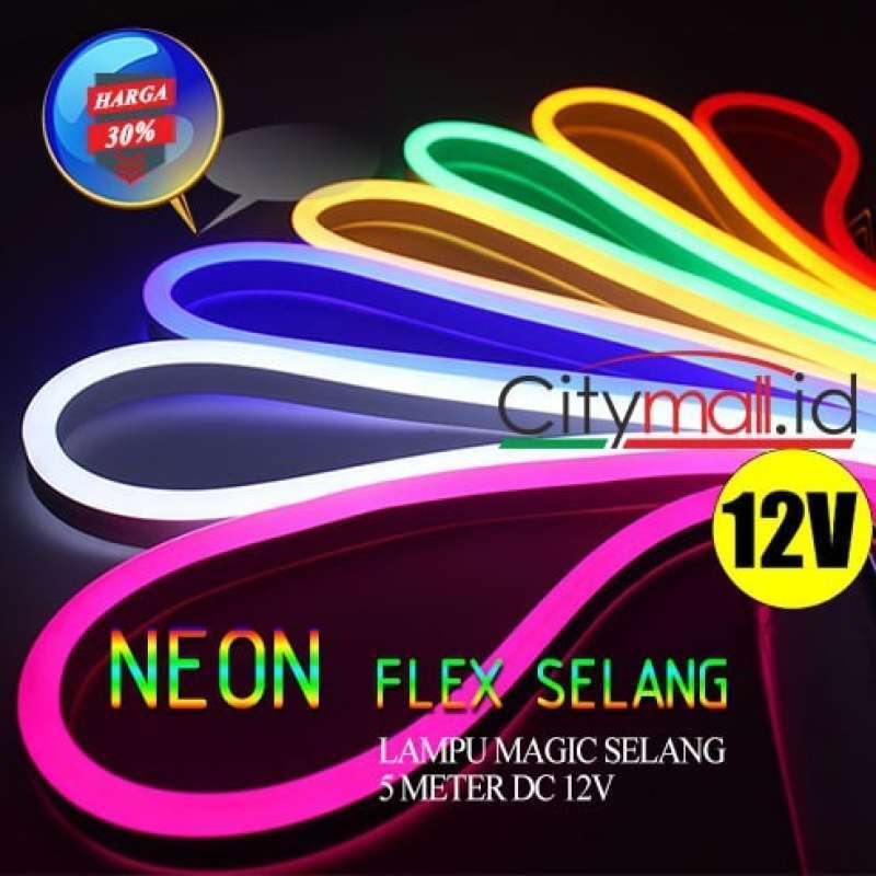 Promo Dc 12V Ip68 Neon Flex Selang Outdoor Indoor Led Panjang 5M Diskon ...