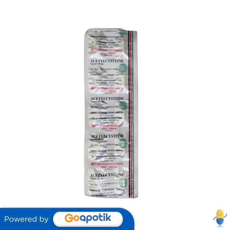 Jual ACETYLCYSTEINE NULAB 200 MG STRIP 10 KAPSUL di Seller Apotek Alifarma Medika mks - Parang ...