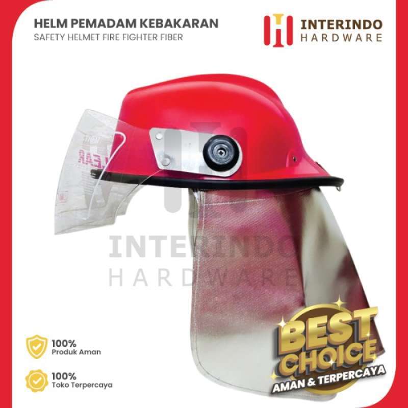 Promo Helm Pemadam Kebakaran Fiber Tahan Panas / Safety Helmet Fire ...