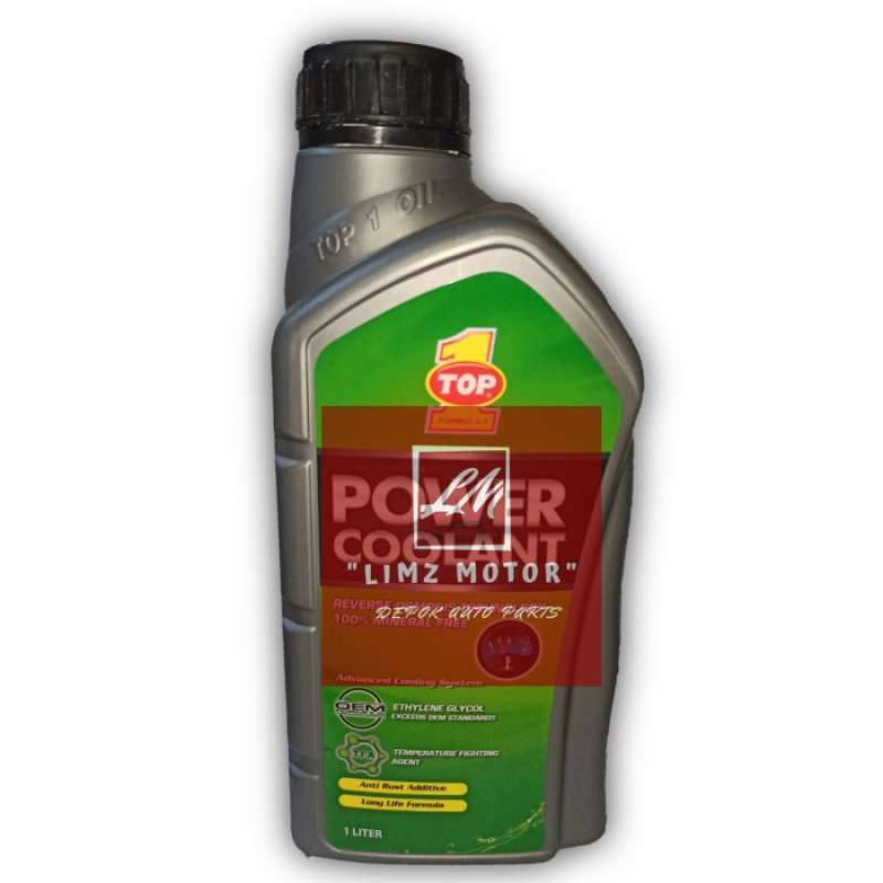Promo Air Radiator Power Coolant TOP ONE Green 1 Liter Original Diskon ...