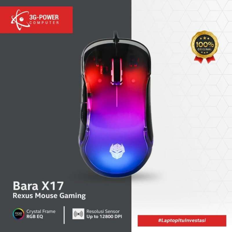 Promo Rexus Bara X17 Crystal Rgb Gaming Mouse Diskon 33% Di Seller Kla Computer Official Store ...