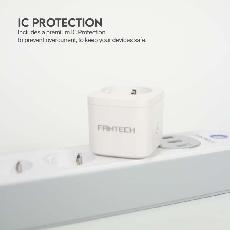 Promo Stop Kontak Colokan Listrik Wifi Smart Plug 16a Ios Android Fantech Sp0101 Diskon 63% Di ...