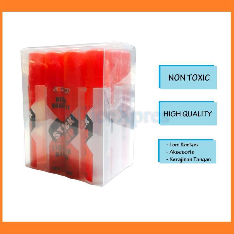 Jual Liquid Glue 35ml / Lem Cair 35ml / Lem Kertas / Lem Liquid Combo ...