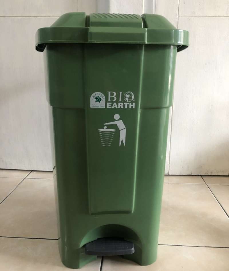 Jual TEMPAT TONG SAMPAH INJAK DENGAN RODA BESAR 45LITER BIG EARTH GREN ...