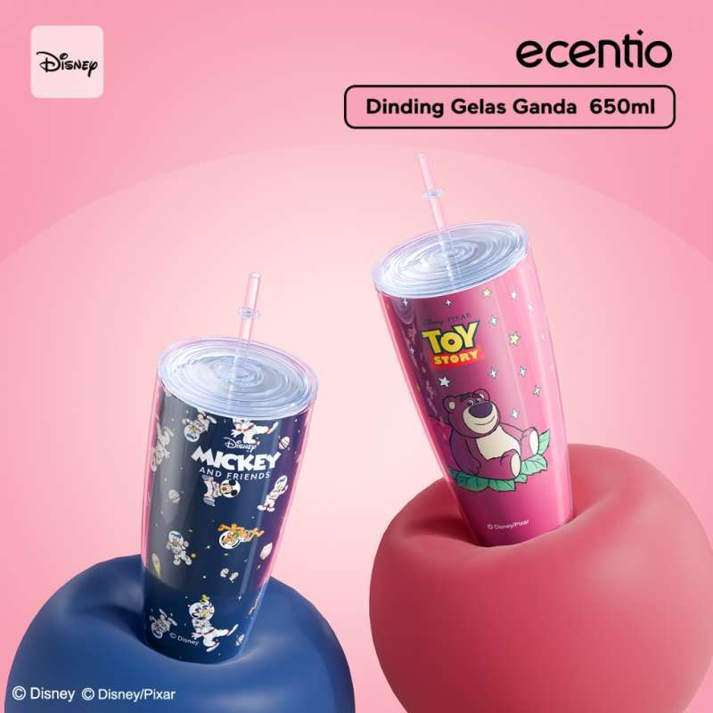 Promo Ecentio Double-walled Plastic Water Bottles Disney Edition ...