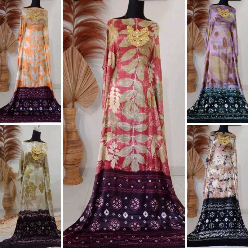 Jual Kain Jumputan Khas Palembang Ecoprint Bahan Semi Sutra Panjang 3 ...
