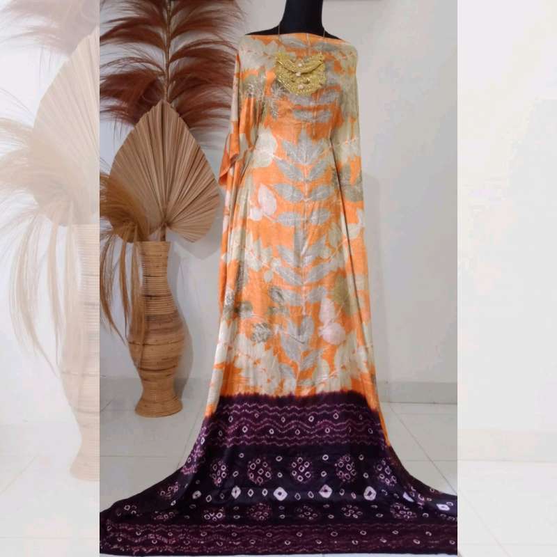 Jual Kain Jumputan Khas Palembang Ecoprint Bahan Semi Sutra Panjang 3 Meter Handmade - Warna 2 ...
