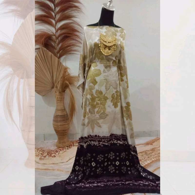 Jual Kain Jumputan Khas Palembang Ecoprint Bahan Semi Sutra Panjang 3 ...