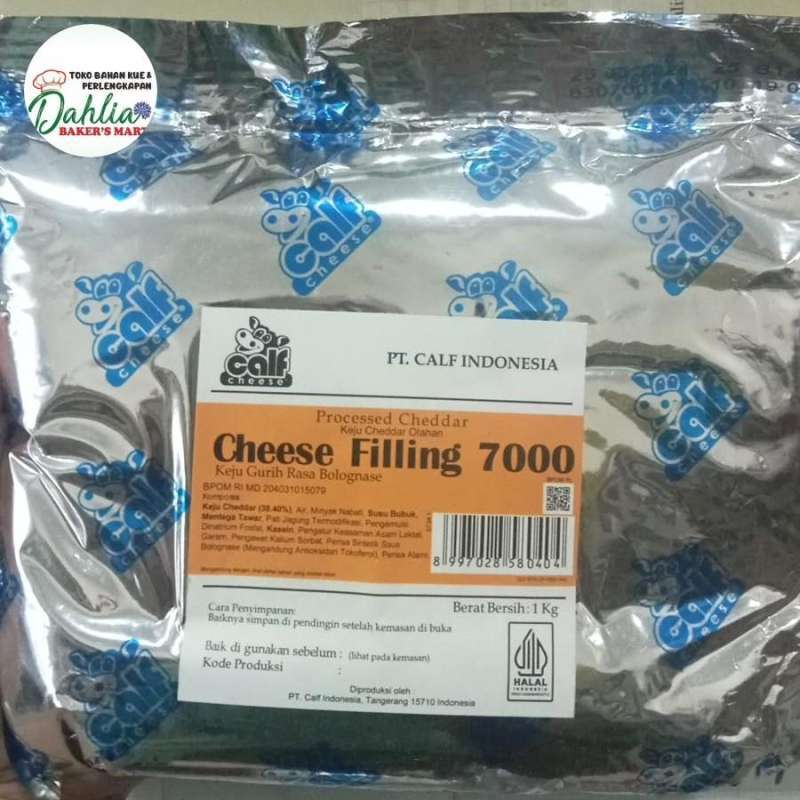 Promo Calf Cheese Filling 7000 Saus Keju Filling Kemasan 1 Kg Diskon 7% di Seller Dahlia Bakers ...