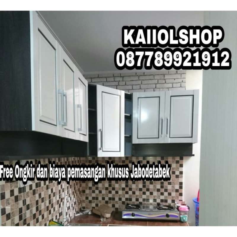 Jual Kitchen set atas (6 pintu) sudut dan rak bumbu di Seller Premier ...