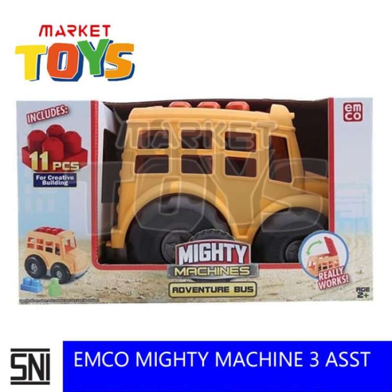Promo EMCO MIGHTY MACHINE - 3 ASSRT MAINAN ANAK MOBIL TRUCK TANAH ...