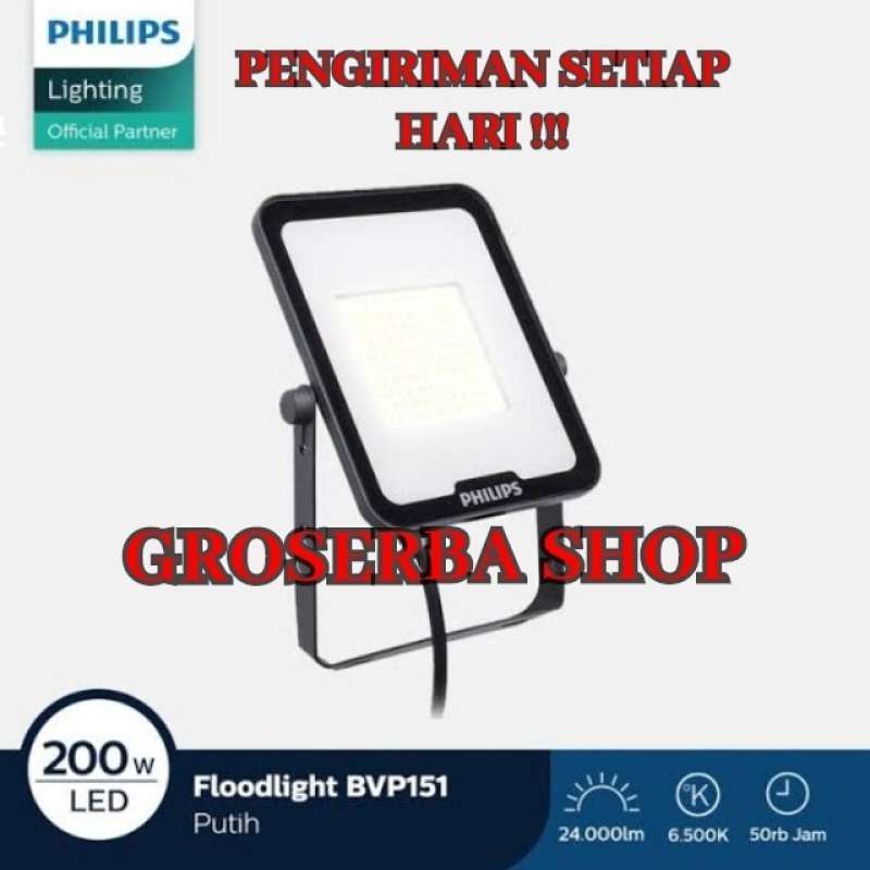 Promo Lampu Sorot Philips Bvp151 200 Watt Cool White Led 6500k- Bvp 151 200w - Diskon 50% Di ...