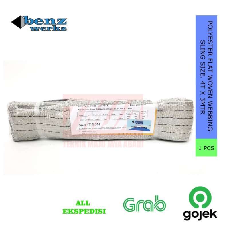 Promo Benz Webbing Sling 4Ton X 3Mtr / 4T X 3M Diskon 23% di Seller Sumber Rezeki ID - Petojo ...