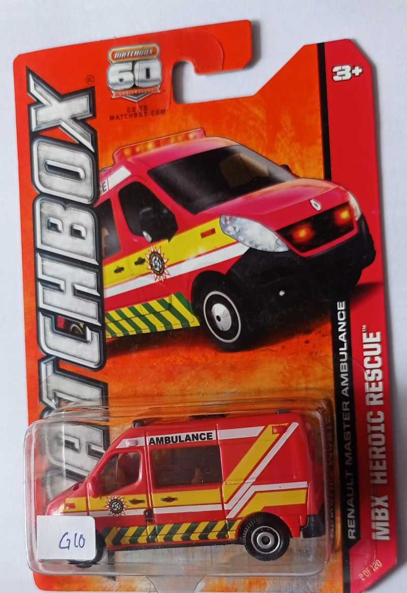 Jual Matchbox - Renault Master Ambulance MBX Heroic Rescue Red di ...