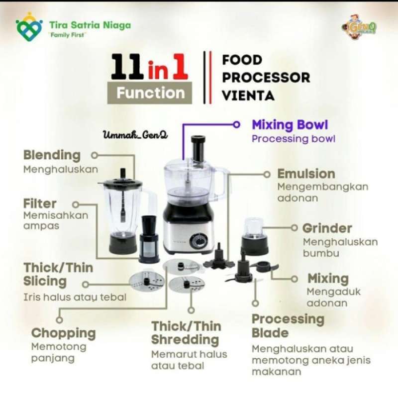 Promo Vienta Food Processor Diskon 23% Di Seller Luarbiasa Shop ...