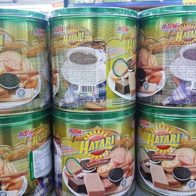 Jual ASW Hatari Assorted Biscuits 350gr-Biskuit Kaleng Aneka Rasa ...