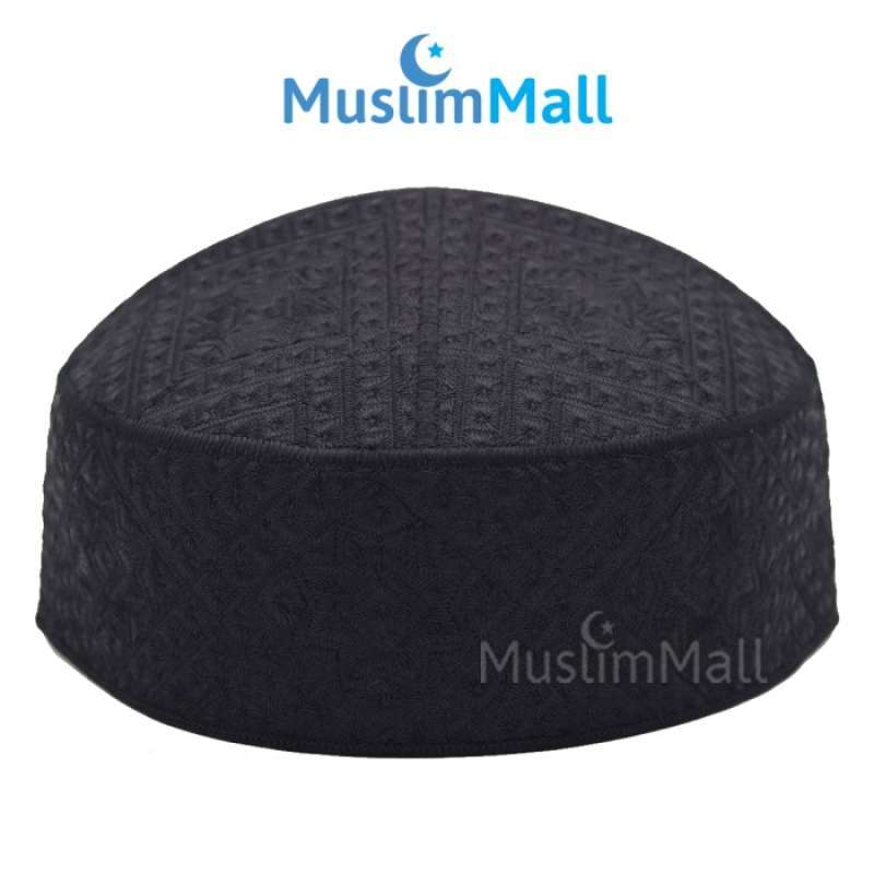 Promo Topi Pria Peci Pakistan Kopiah Putih Polos Full Bordir Super ...