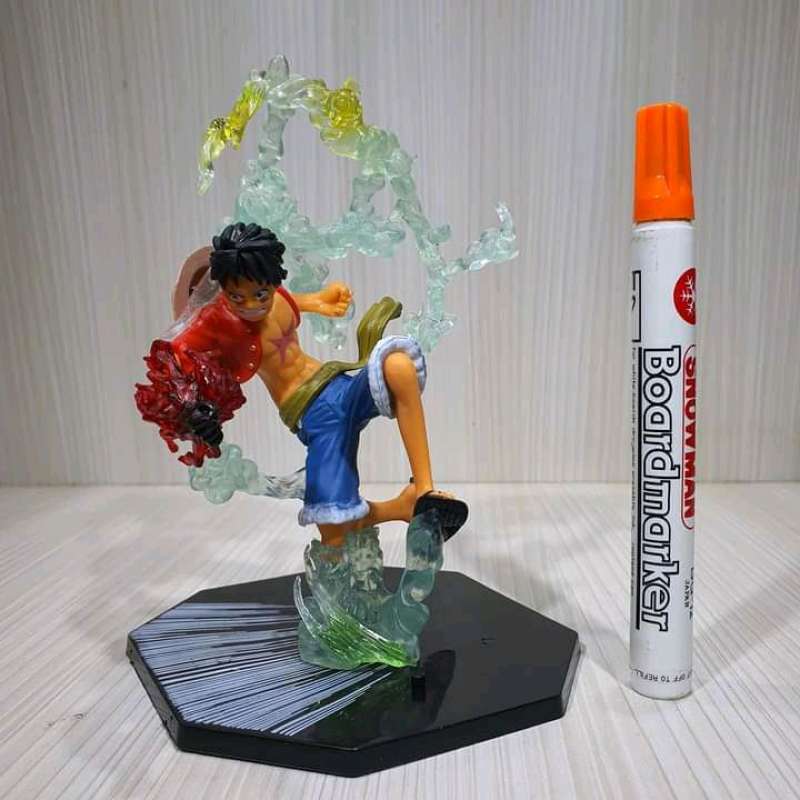 Jual mainan action figure luffy aura sun god luffy nika formed red ...