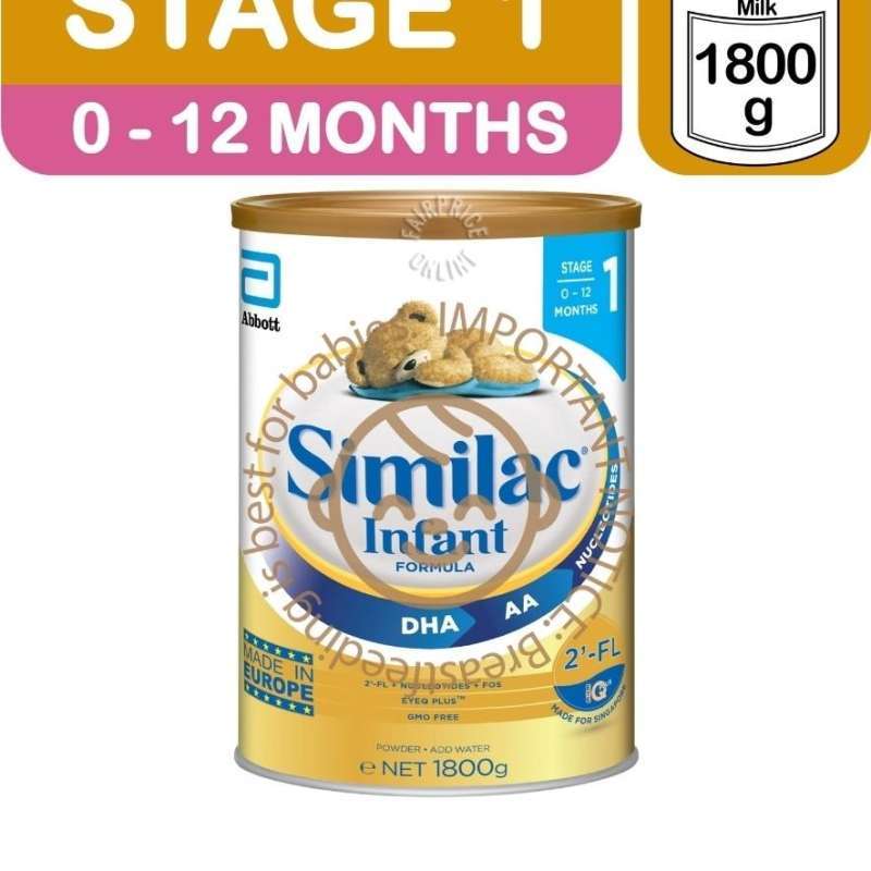 Jual SIMILAC 1.8kg IMPORT GAIN IQ PLUS #choice STAGE 1/2/3/4 - Stage ...