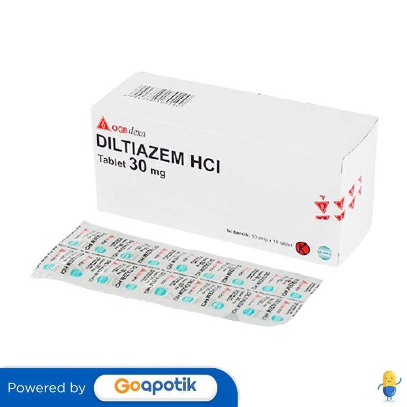 Jual DILTIAZEM HCL OGB DEXA MEDICA 30 MG BOX 100 TABLET / HIPERTENSI di ...