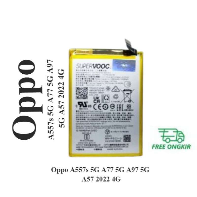Promo Batre batre oppo A557s 5G A77 5G A97 5G A57 2022 4G batre ...
