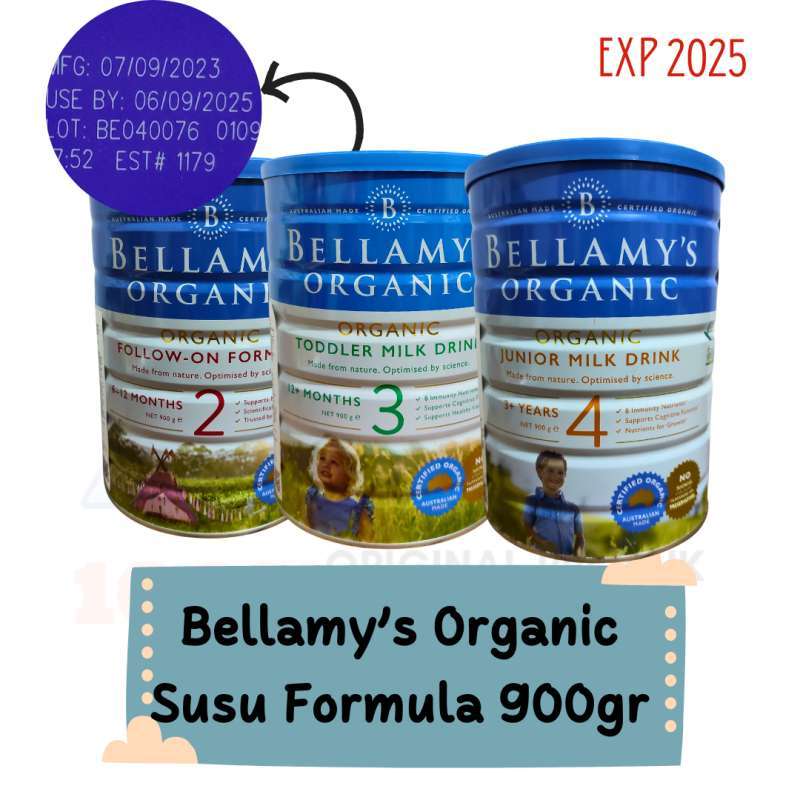 Jual Bellamys Organic Susu Formula 900gr / Bellamy's Organic Di Seller ...
