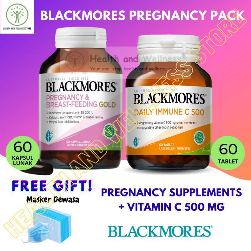 Jual Paket Blackmores Pregnancy And Breastfeeding Gold 60 Kapsul Lunak ...