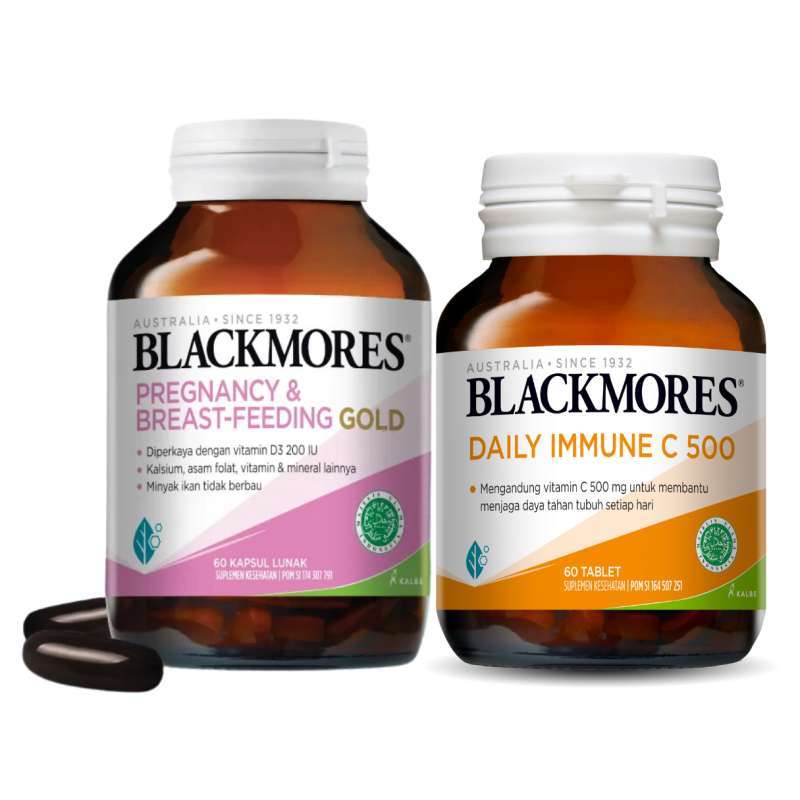 Jual Paket Blackmores Pregnancy And Breastfeeding Gold 60 Kapsul Lunak ...