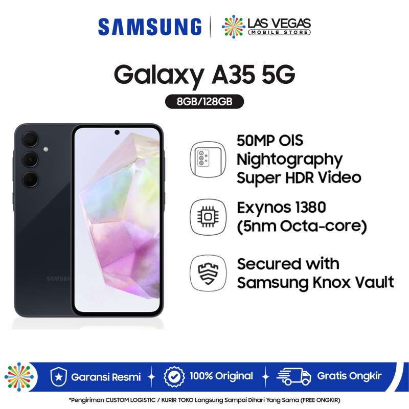 Jual Samsung Galaxy A35 5g 8/128gb Nfc - Garansi Resmi - Ice Blue Di Seller Tokolasvegas ...