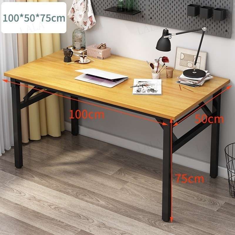 Promo Meja Lipat Portabel Meja Kantor Besi Mej - 100*50cm—kuning Diskon ...