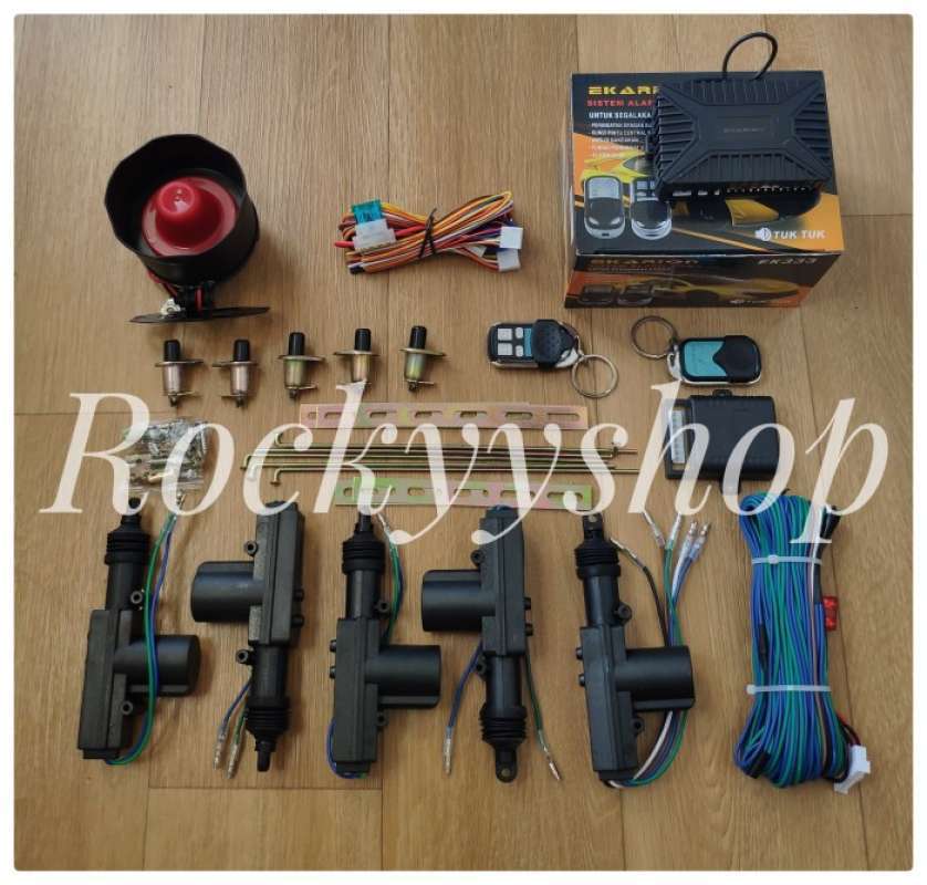 Promo New Paket Alarm Mobil Dan 5 Central Lock + Switch Terbaik - Bt ...