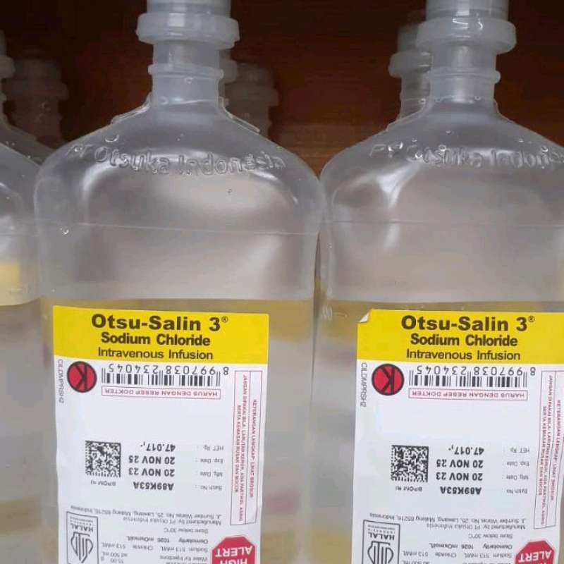 Jual Asli Otsu Salin 3℅ Sodium Chloride 500 Ml Infus Per Pack Utuh Di Seller Apotek Balanak ...