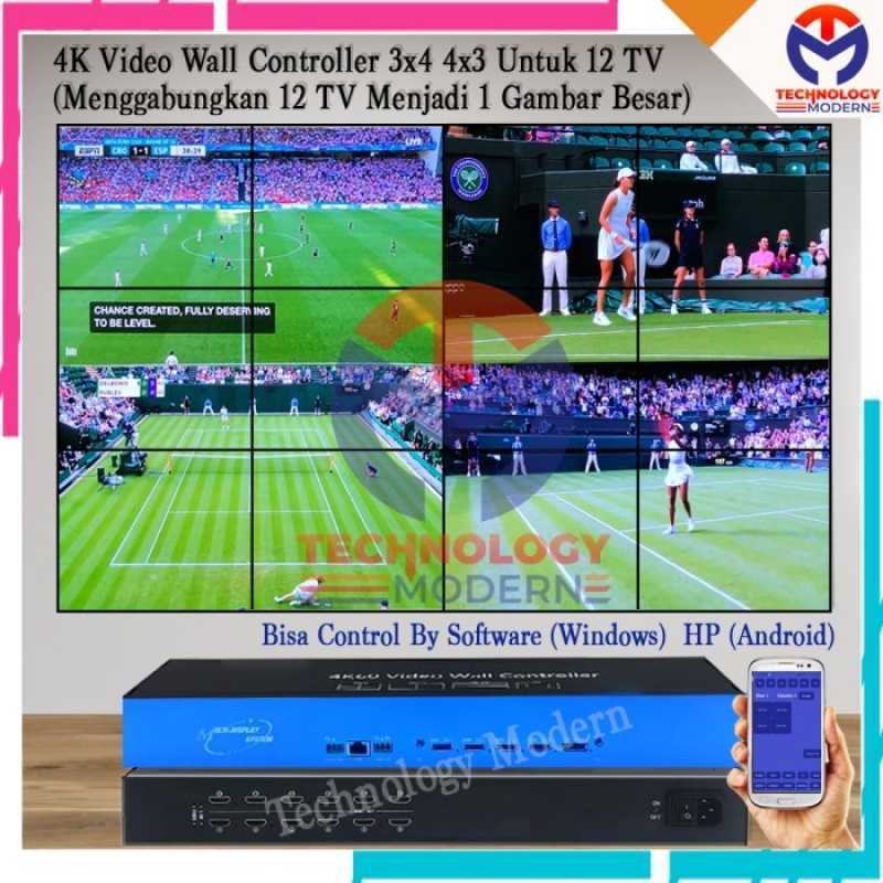Multi-screen Display Controller 4K Video Wall Controller 3x4 ...