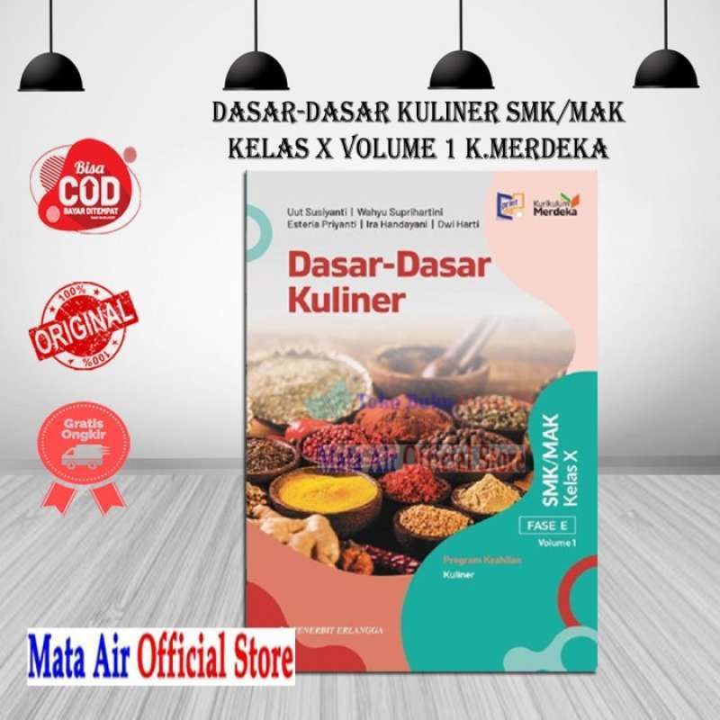 Promo Dasar-dasar Kuliner Smk/mak Kelas X Kurikulum Merdeka - Erlangga Diskon 23% Di Seller ...