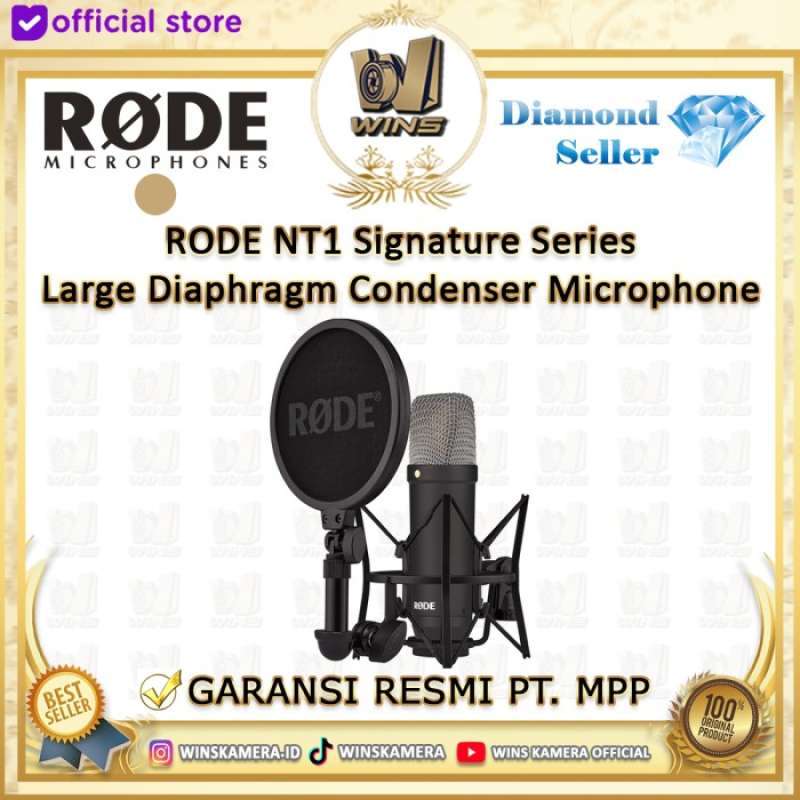 Jual Rode Nt1 Signature Series Large Diaphragm Condenser Microphone ...