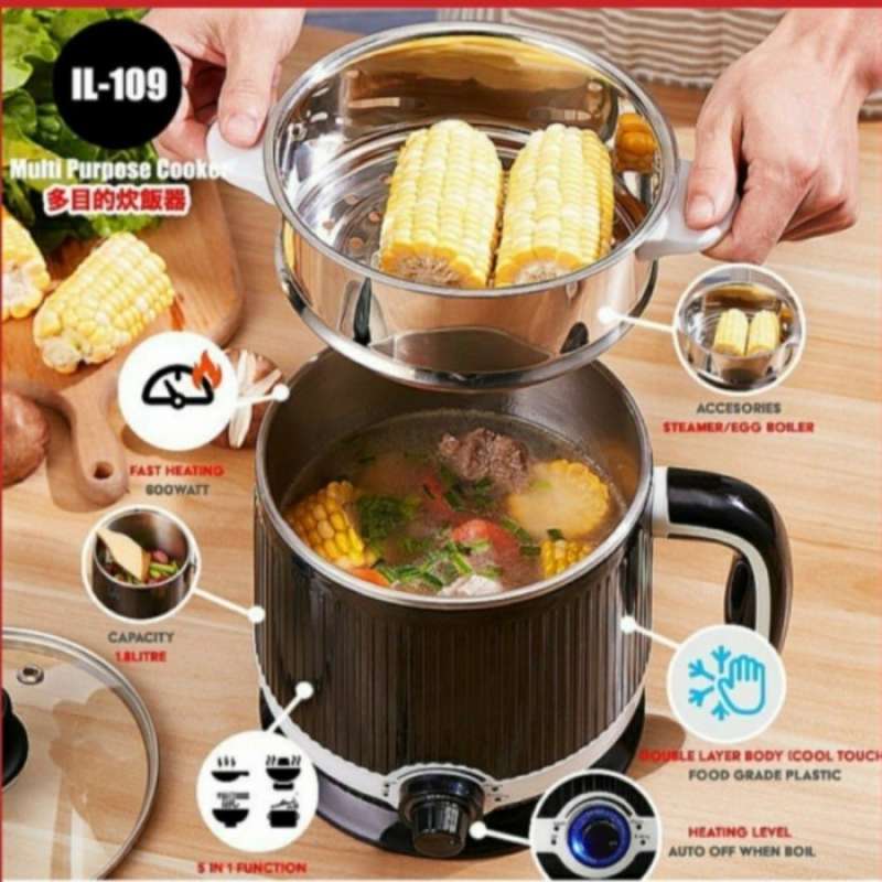 Jual Alat Masak Panci Serbaguna Kukus Listrik - Idealife Il-109 ...