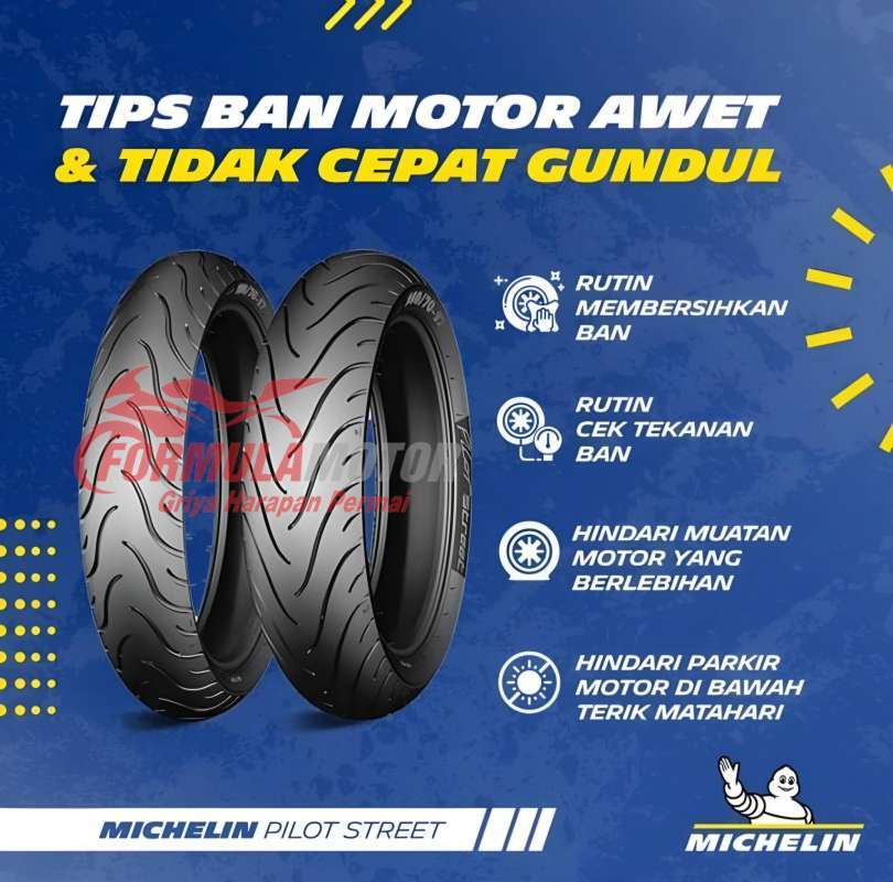 Jual Michelin Pilot Street Ring 14 Tubeless All Size - Ban Motor Matic ...