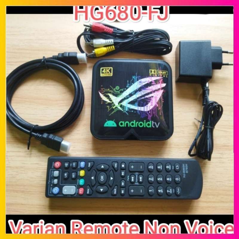 Jual Stb Android Box Tv 4k Uhd Hg-fj Os 10 Voice Command Unlock Root Di ...