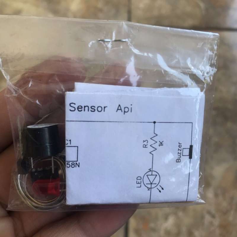 Jual Belajar Komponen Elektronika Kit Rangkaian Sensor Api Flame Di ...